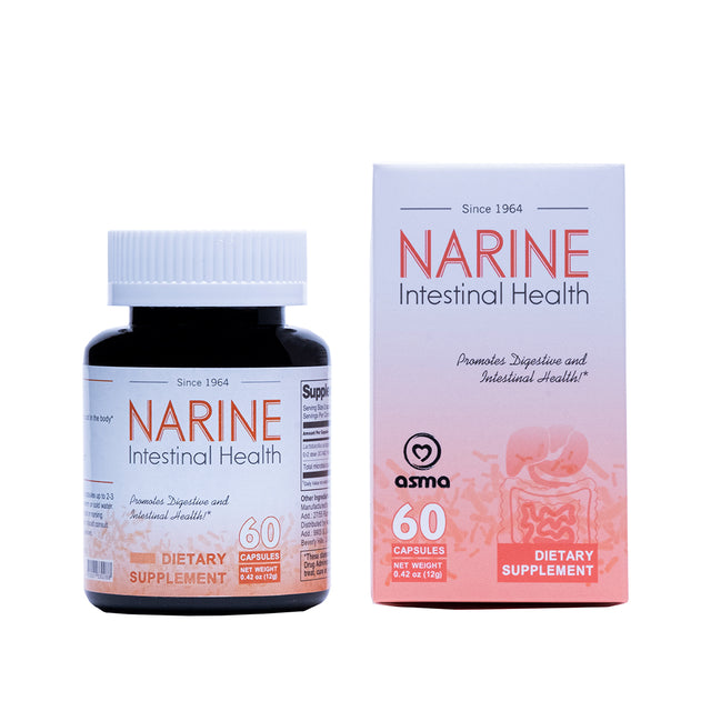 Narine Intestinal Health Probiotic Supplement 60 Veg Capsules (Lactose ...